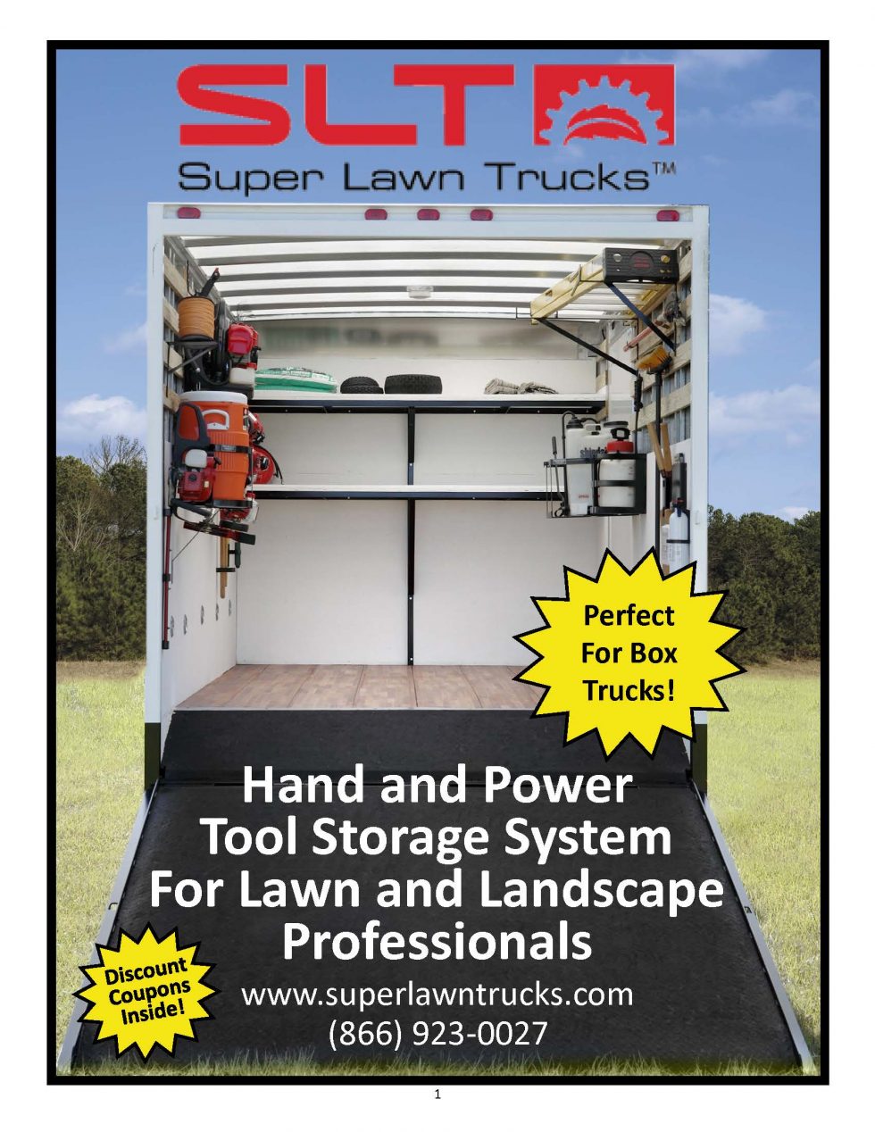 Tool Storage Racks for Box Trucks | Super Lawn Trucks